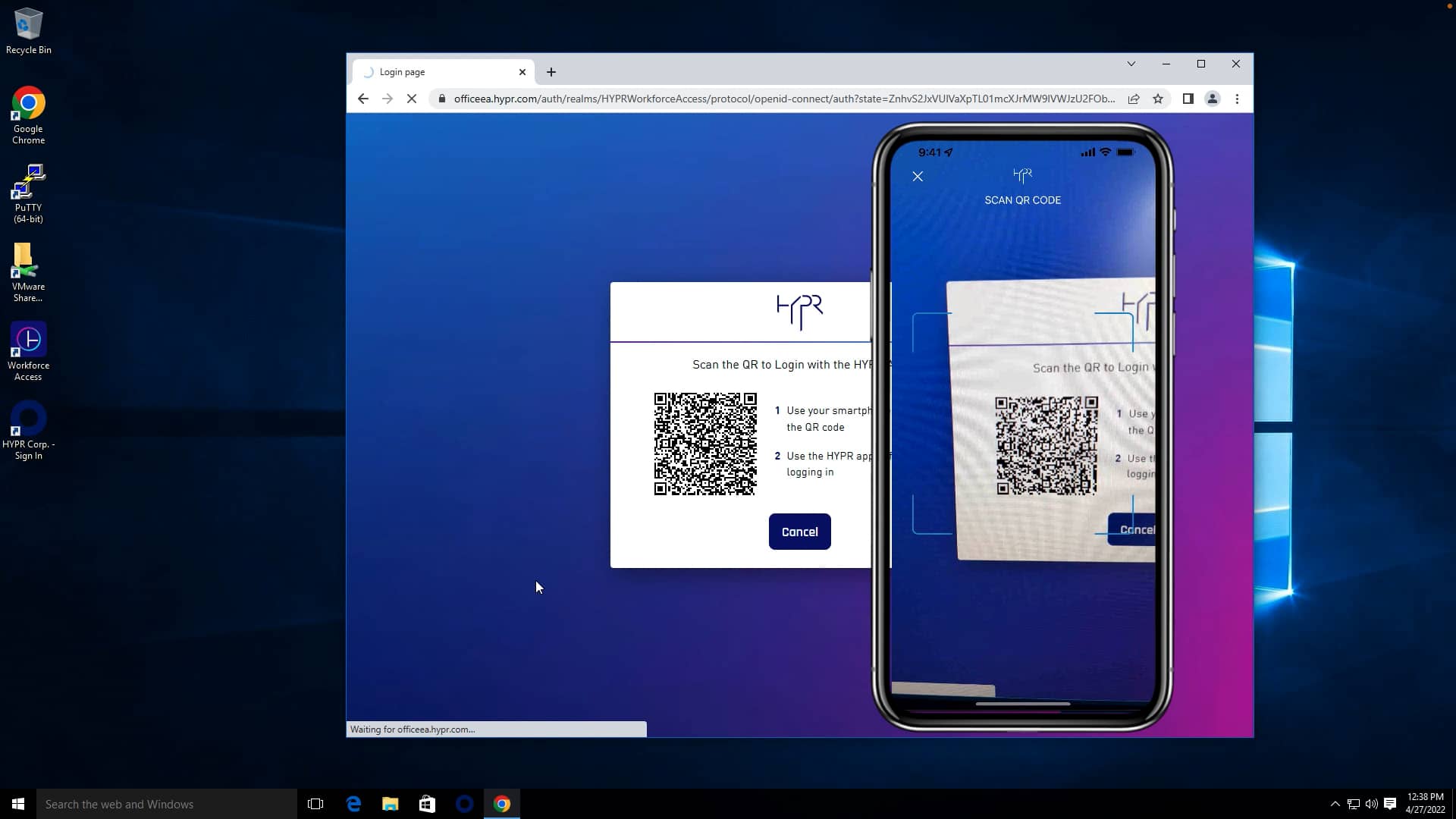 Login to Windows and Okta using HYPR QR Code Authentication on Vimeo