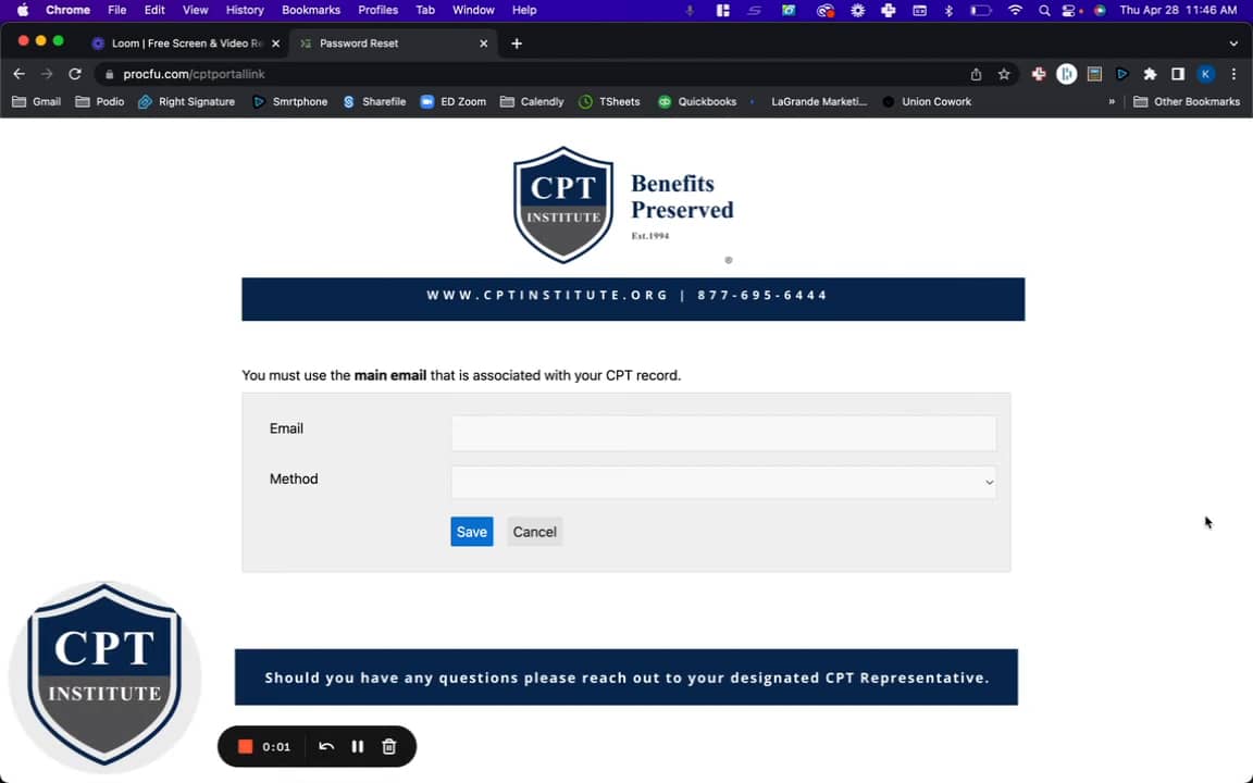 CPT Portal Access on Vimeo