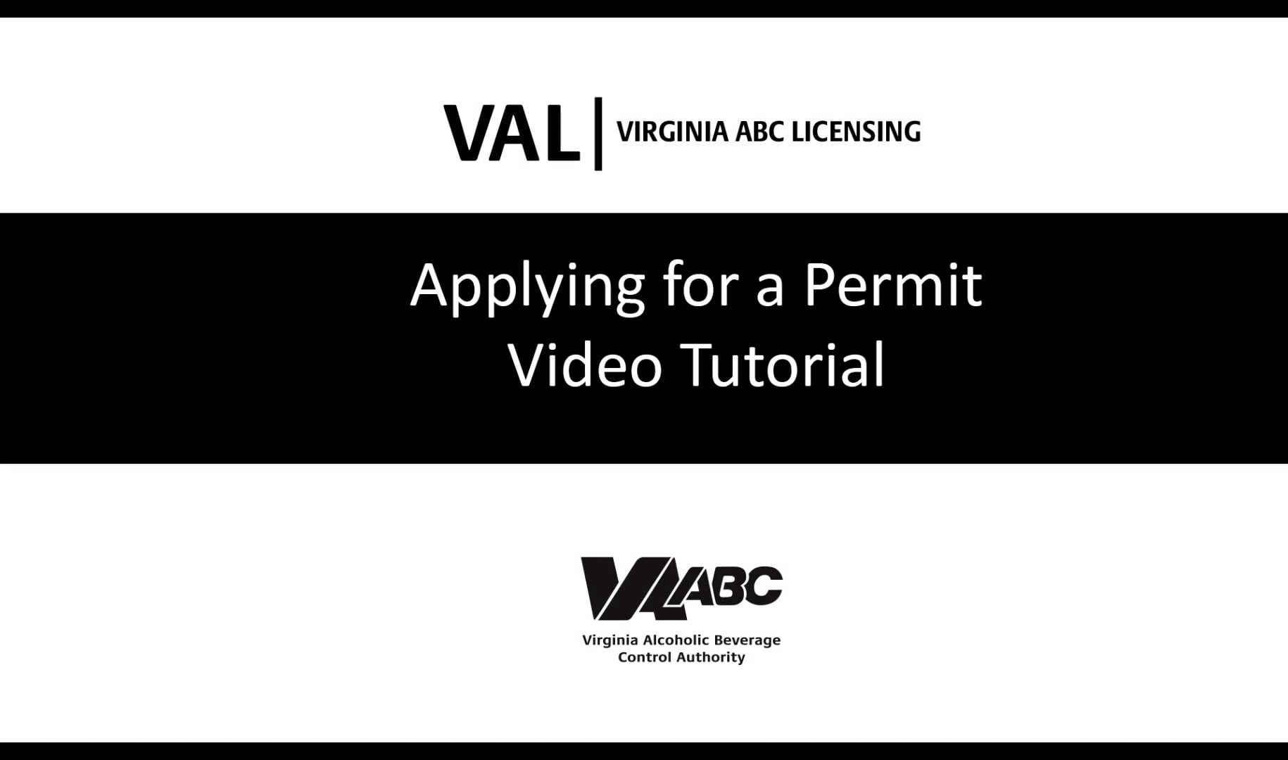 Virginia ABC's VAL System: Apply For A Permit on Vimeo