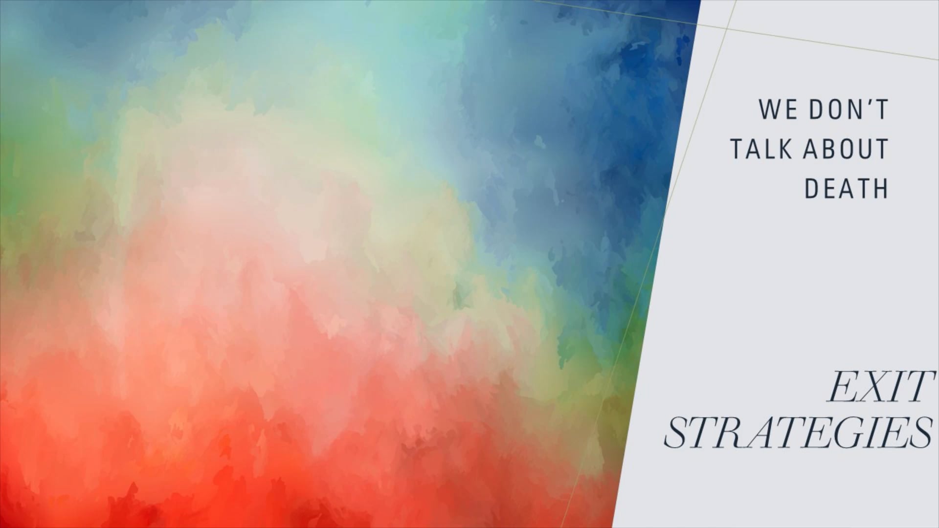 Exit Strategies - Class 2 on Vimeo