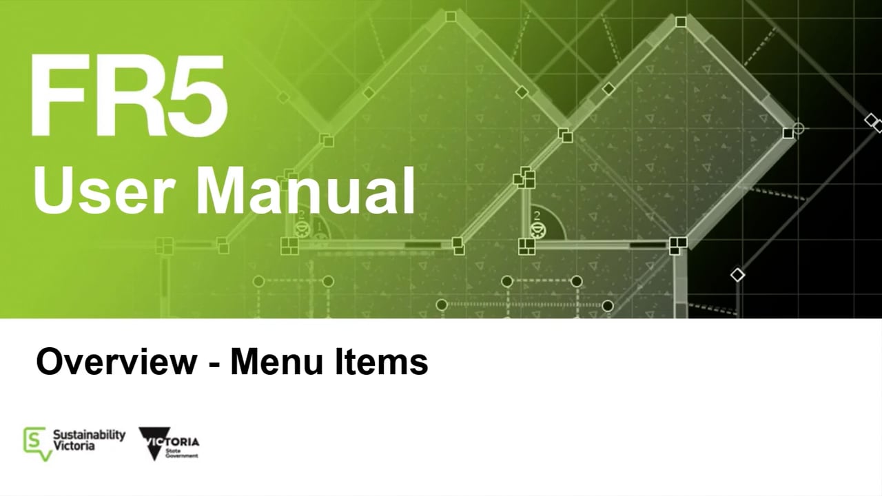 FR5 User Manual - Menu Items on Vimeo