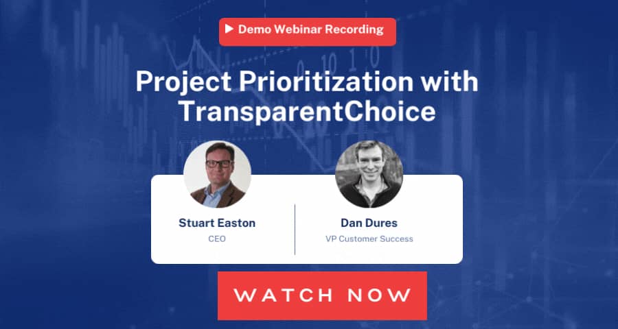 Project Prioritization with TransparentChoice- Demo webinar - April 2022 on Vimeo