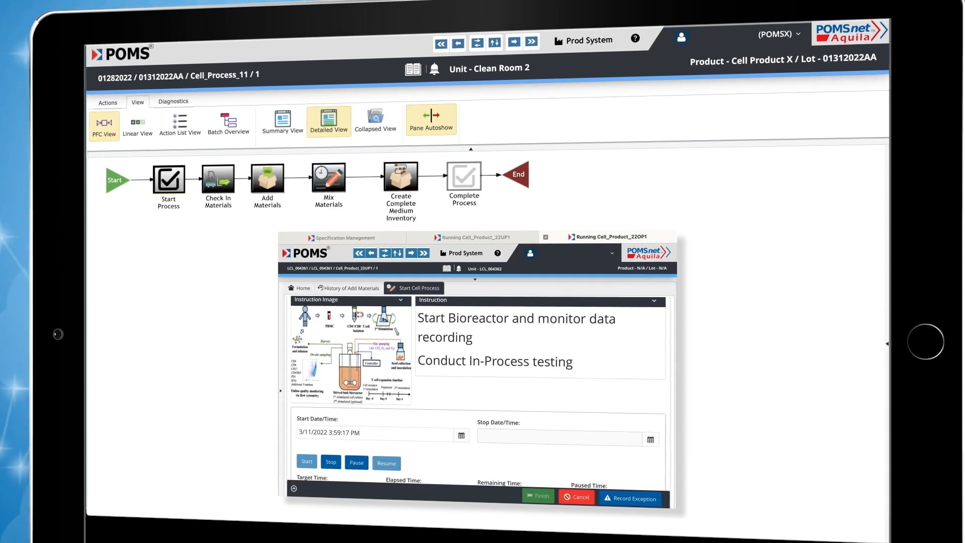 POMSnet Aquila MES for GMP Life Science 2022 Electronic Batch Records ...