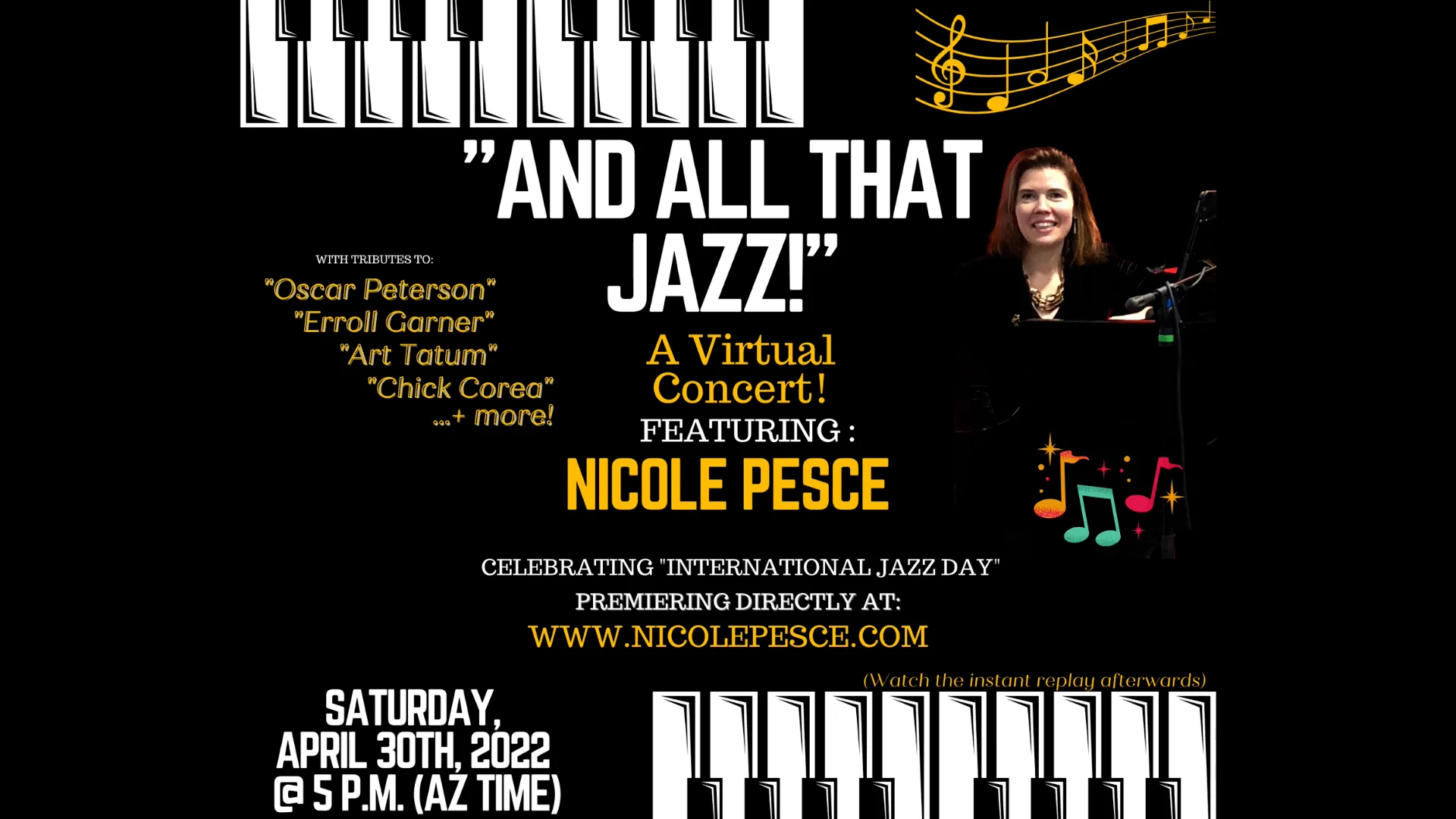 And All That Jazz - Nicole Pesce Virtual Solo-piano Concert
