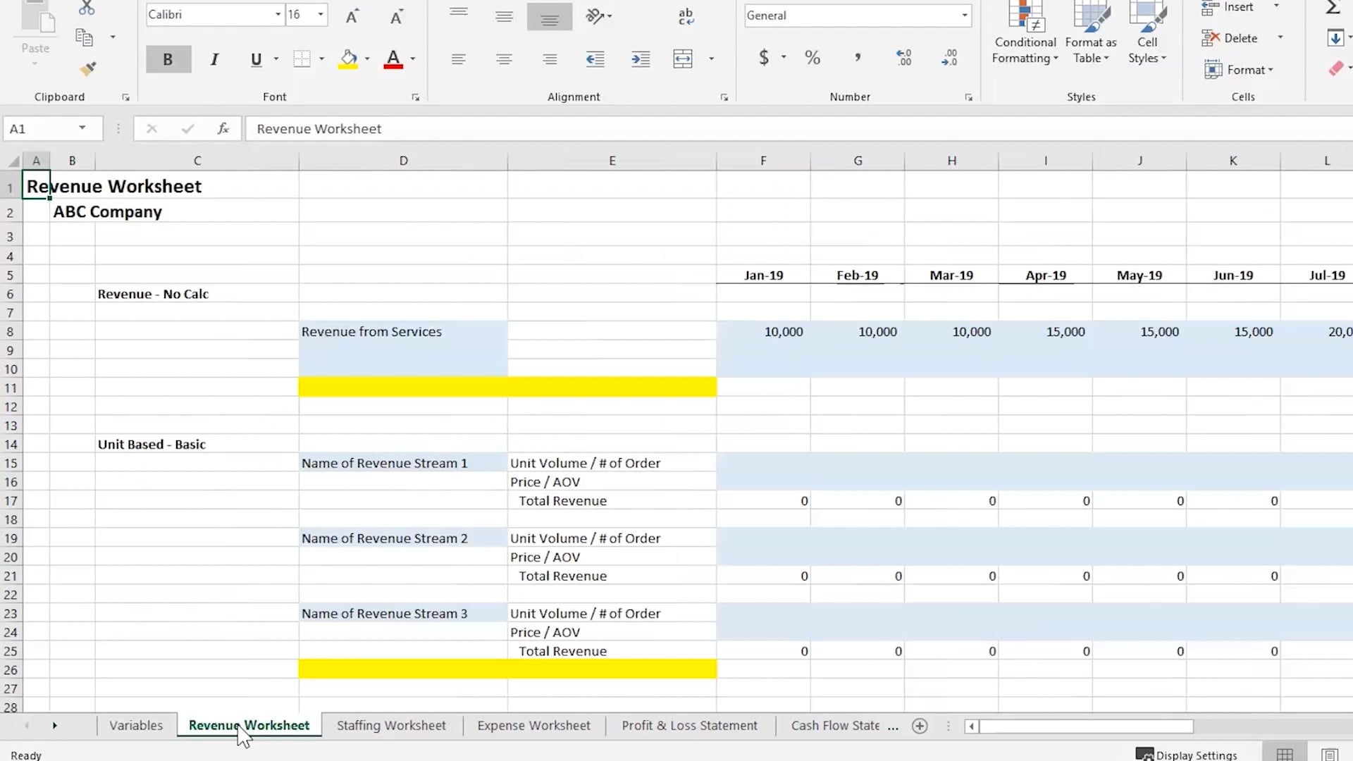 1827 - The Revenue Worksheet - Walk-Through on Vimeo