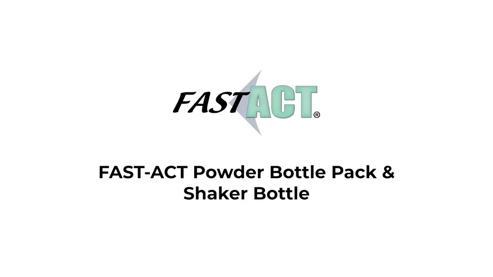 FAST-ACT Powder Bottle Pack - Demonstration on Vimeo