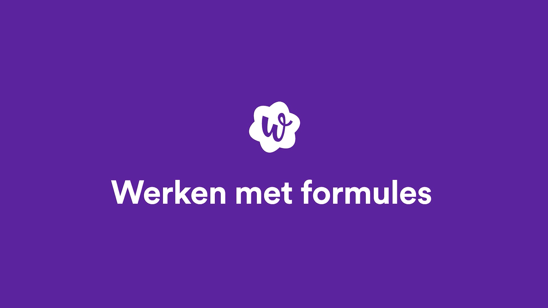 Werken met formules oefenen | StudyGo