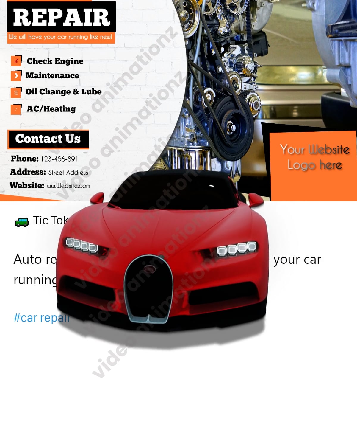CAR REPAIR PROMO AD on Vimeo