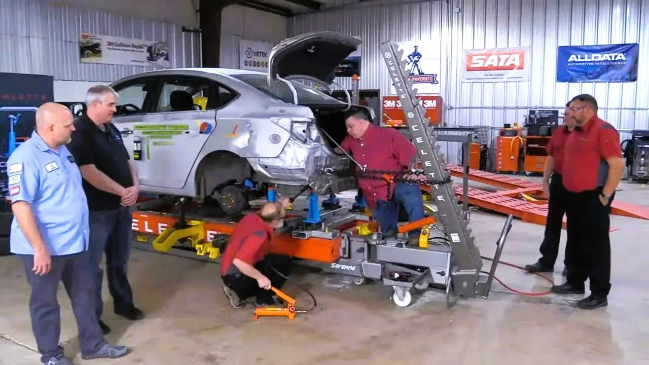 Performing and Estimating Celette bench set up and pulls on a damaged ...