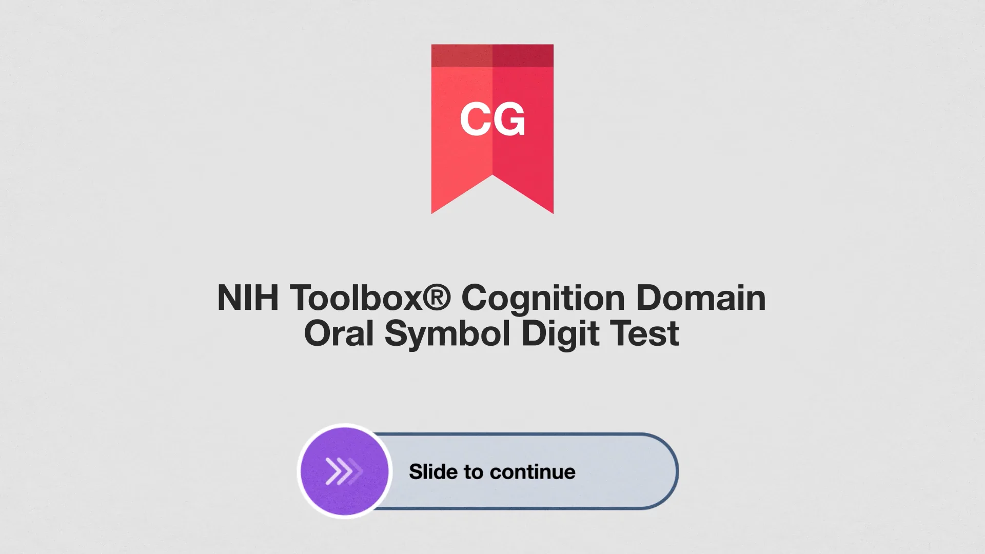 NIH Toolbox V3 - Oral Symbol Digit Test