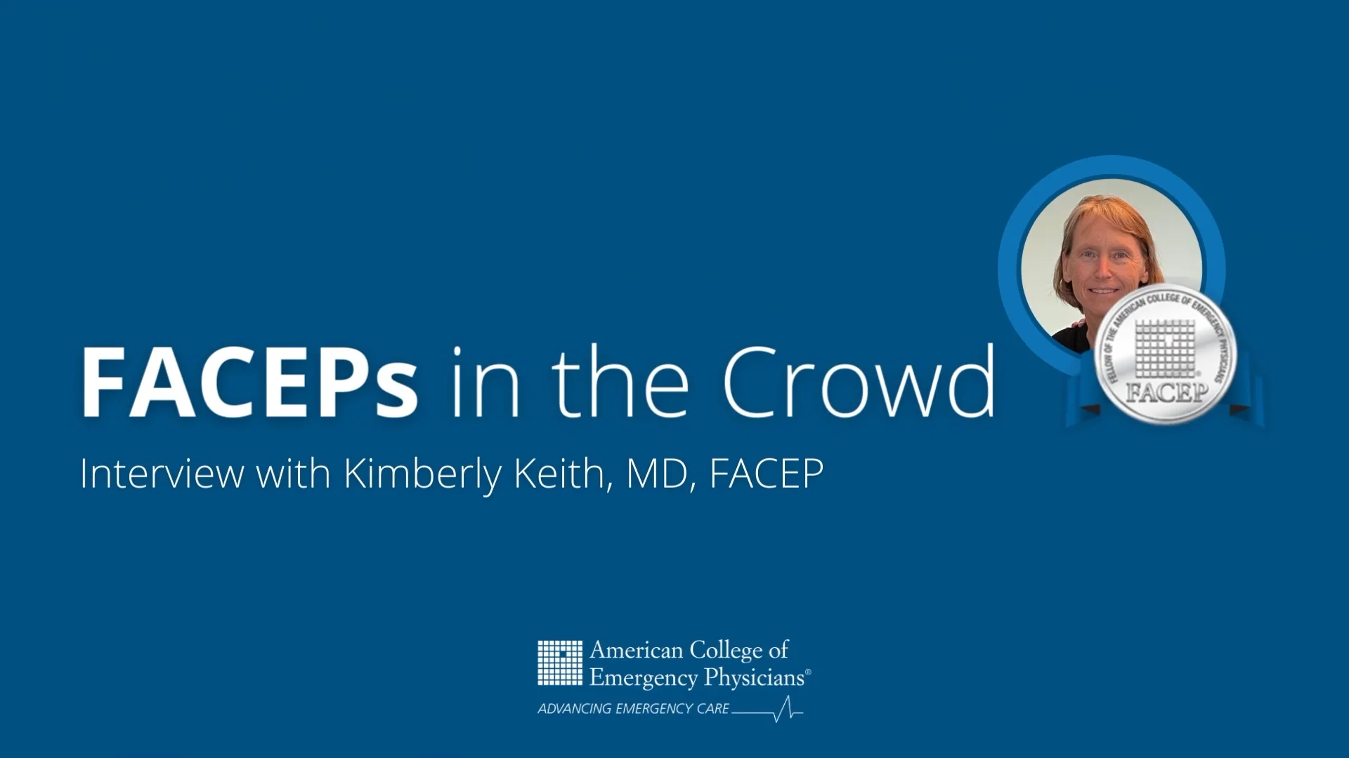 FACEP in the Crowd - Dr. Kimberly Keith on Vimeo
