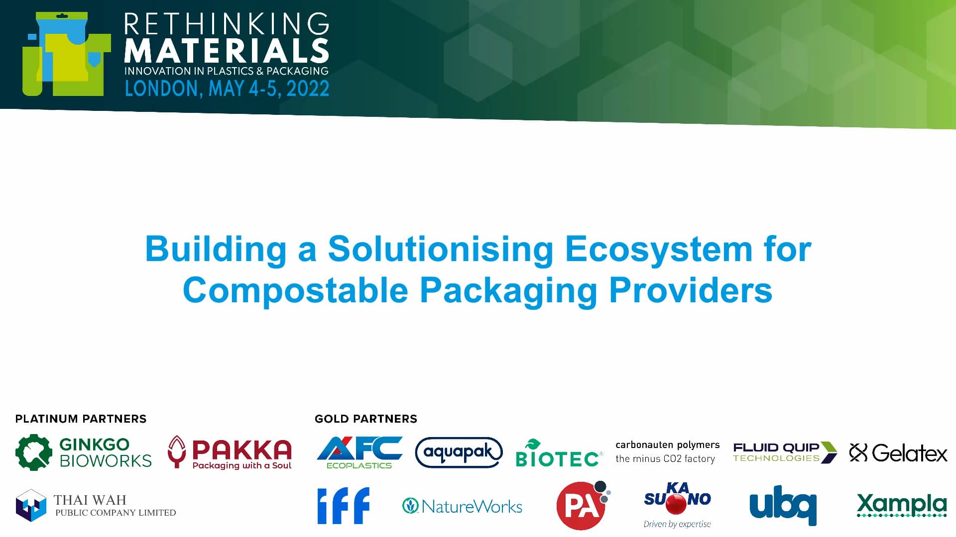 Building a Solutionising Ecosystem for Compostable Packaging Providers ...