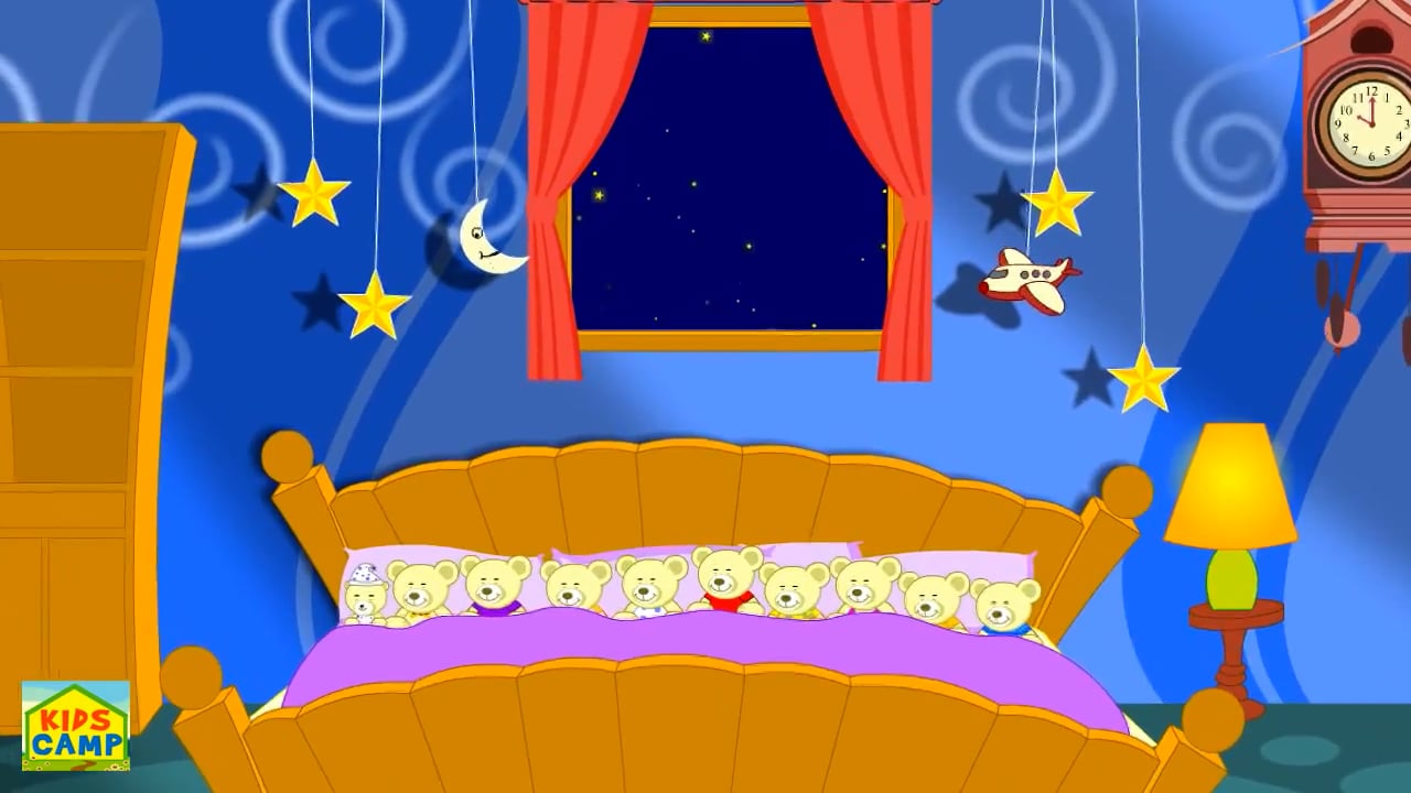 Ten In The Bed Clipart