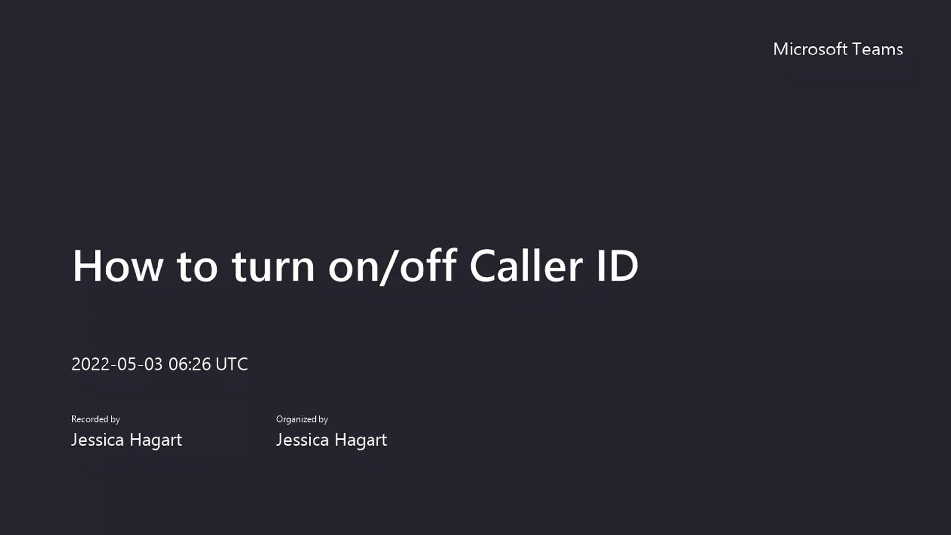 How to turn on_off Caller ID-20220503_062646-Meeting Recording on Vimeo