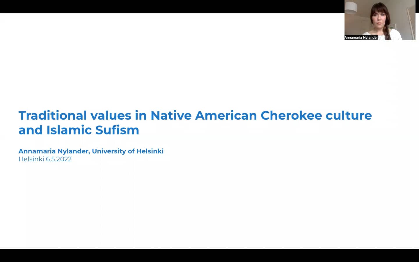 Traditional values in Native American Cherokee culture and Islamic ...