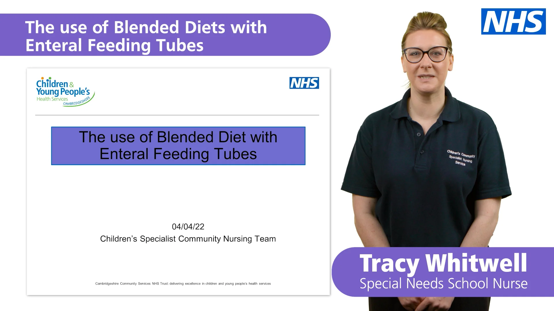The use of Blended Diets with Enteral Feeding Tubes [HD] [e02]