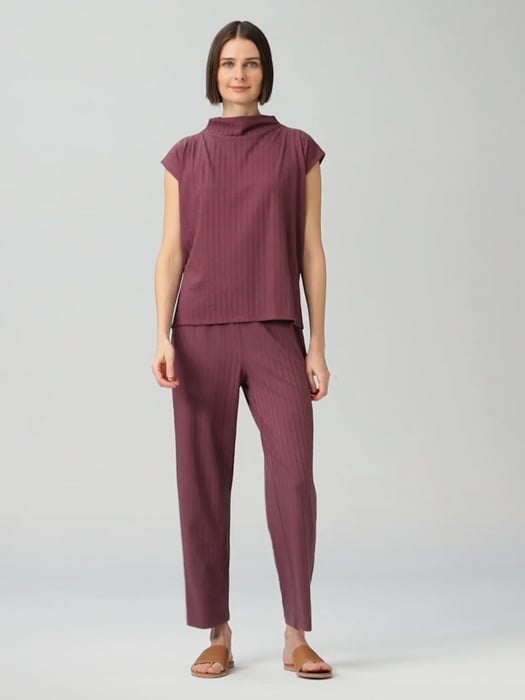 Washable Stretch Rib Straight Pant | EILEEN FISHER Washable Stretch Rib Straight Pant | EILEEN FISHER