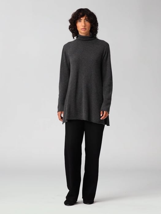 Italian Cashmere Turtleneck Long Top | EILEEN FISHER Italian Cashmere Turtleneck Long Top | EILEEN FISHER