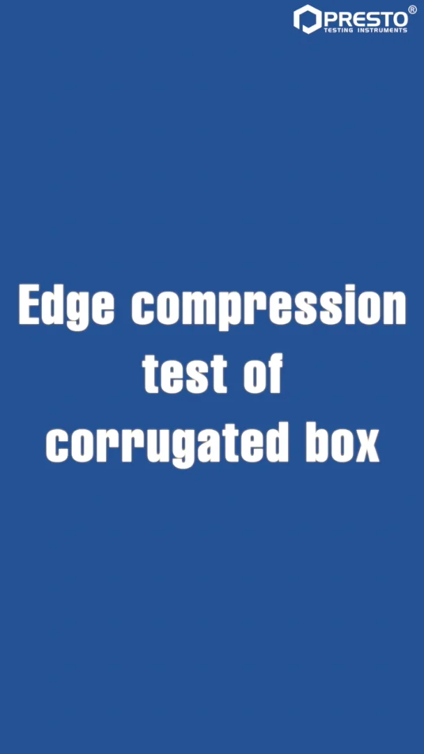 Edge compression test of corrugated box.m4v on Vimeo
