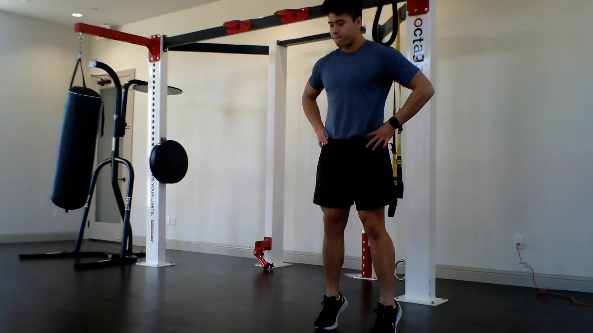 Lateral tip toe walk BW