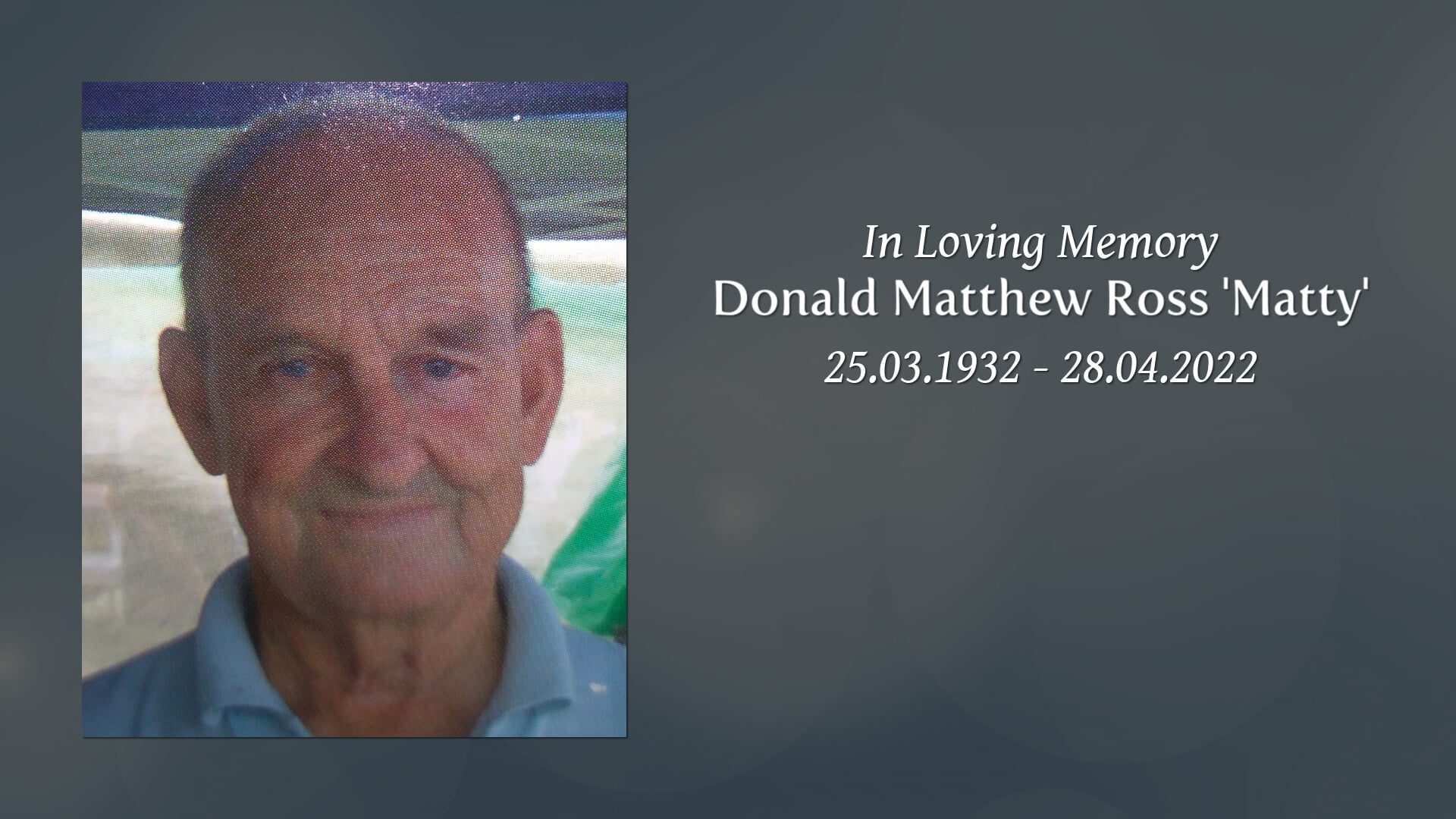 Donald Matthew Ross on Vimeo