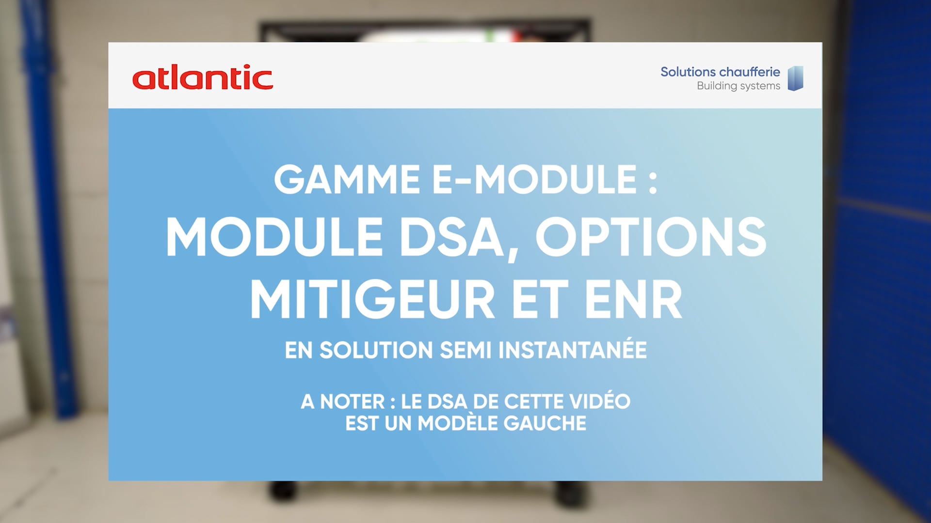 GMP Montage du DSA option mitigeur et ENR en semi instantané on Vimeo