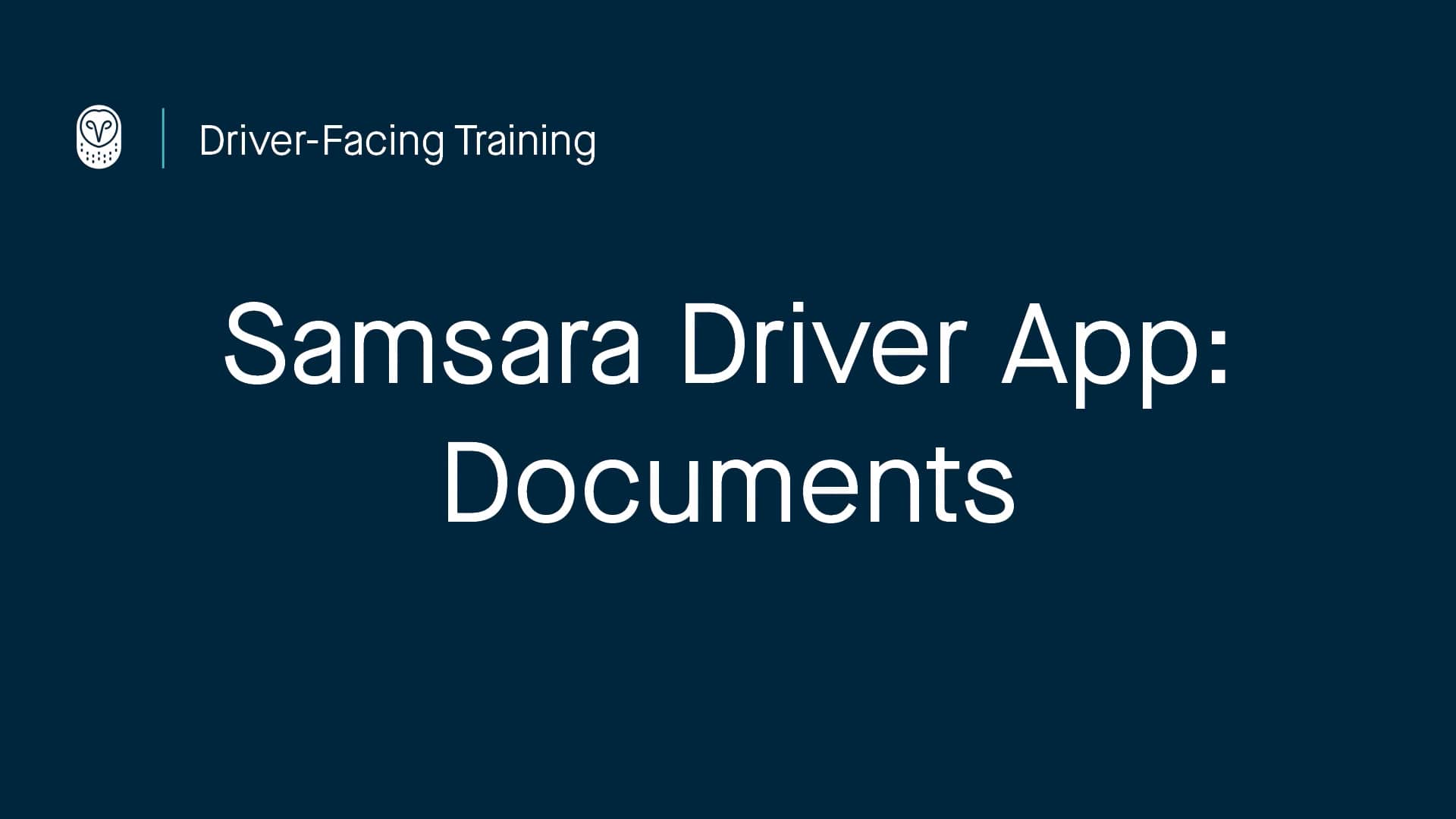 Samsara Driver App: Documents on Vimeo