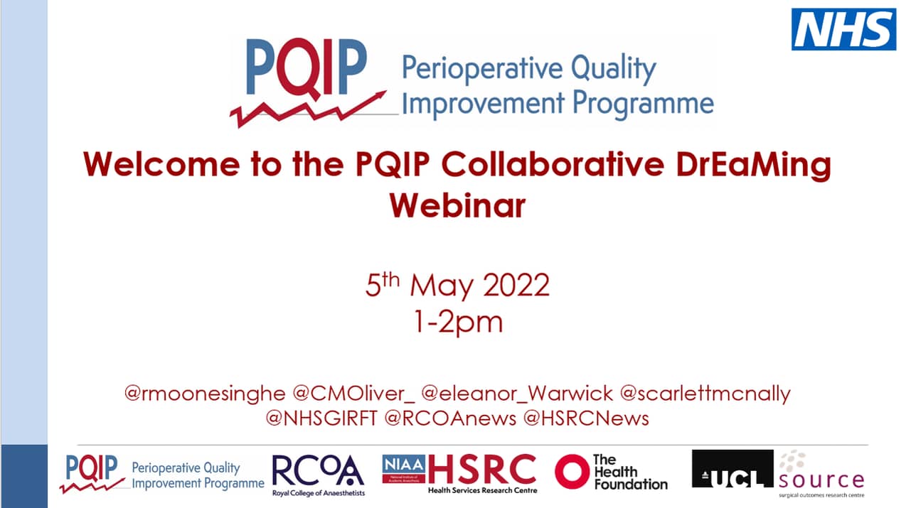 PQIP Collaborative DrEaMing Webinar on Vimeo