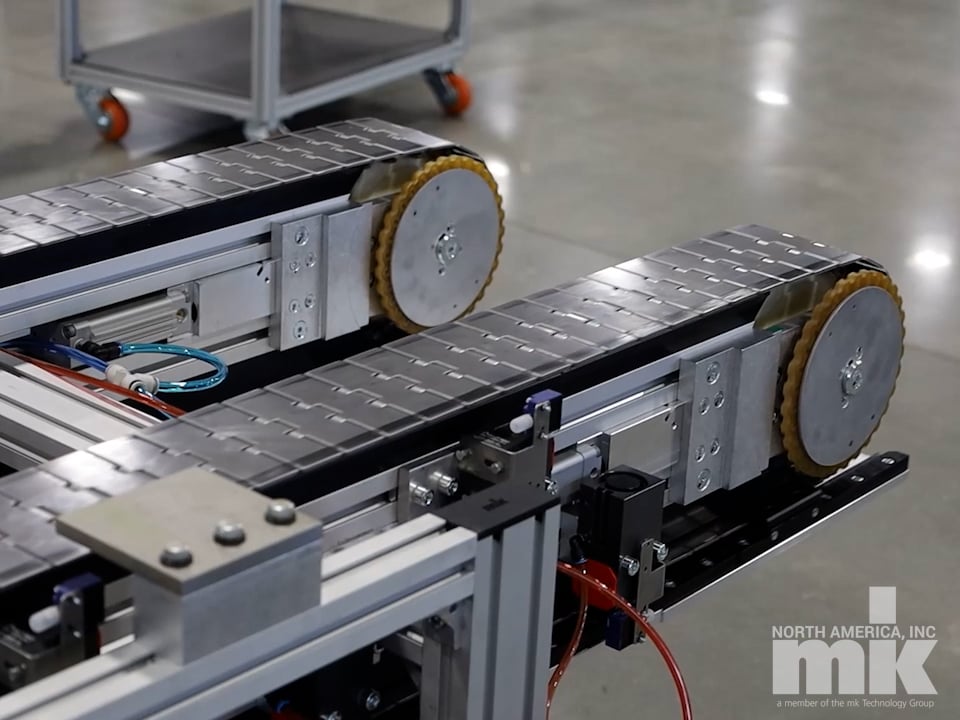 Over Under Recirculating Pallet Conveyor on Vimeo