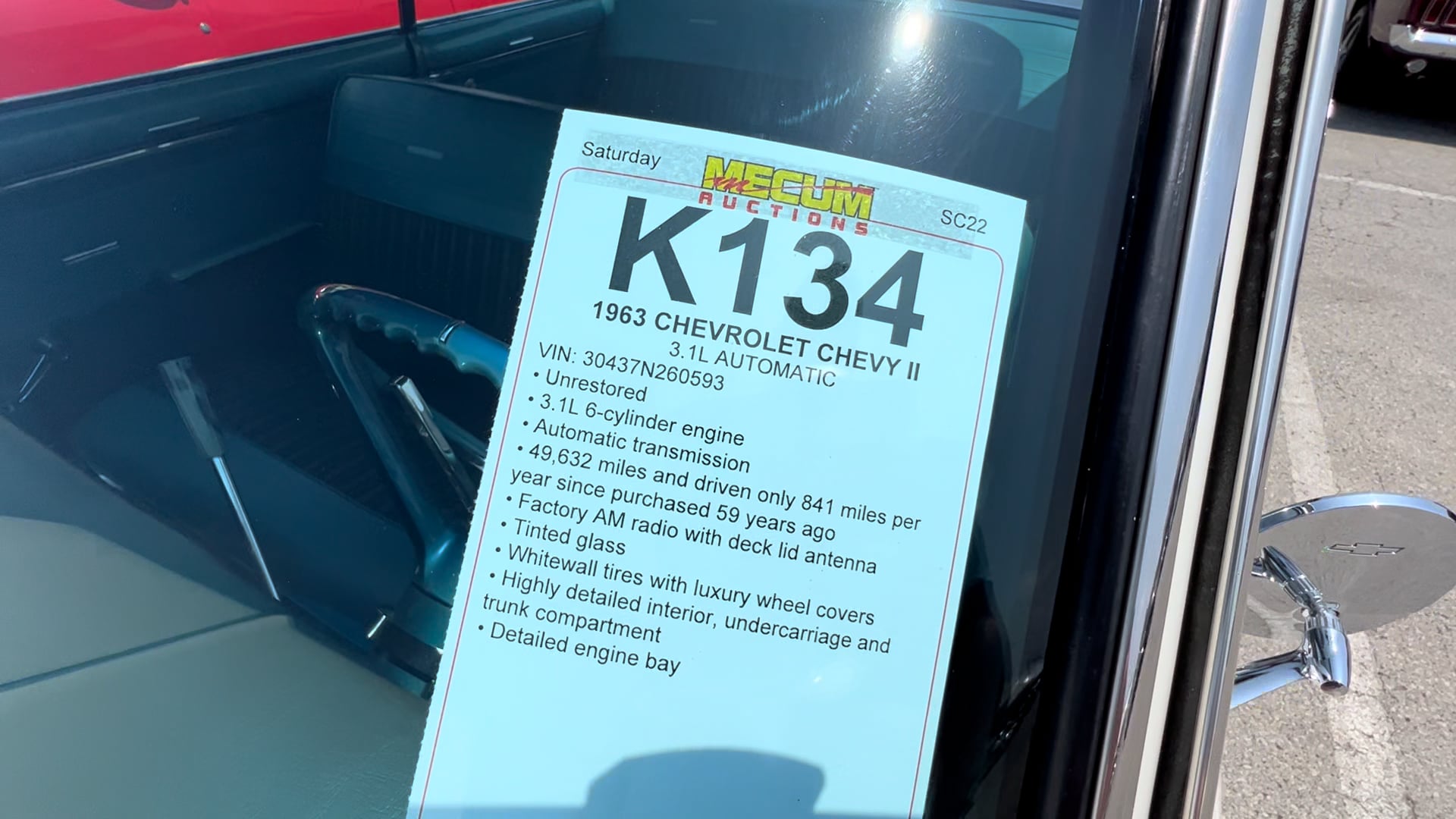 1963 Chevrolet Chevy II Nova | K134 | Indy 2022