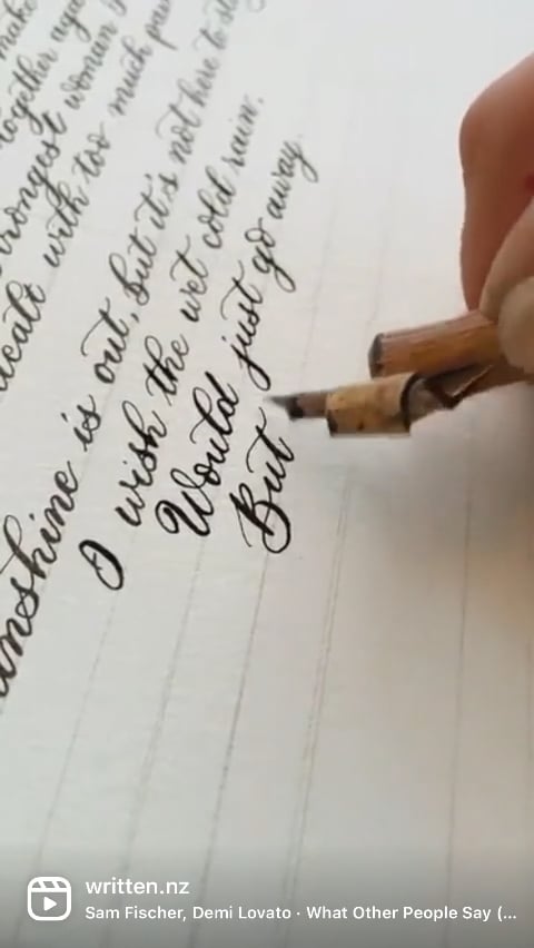 Hand-written Poem on Vimeo