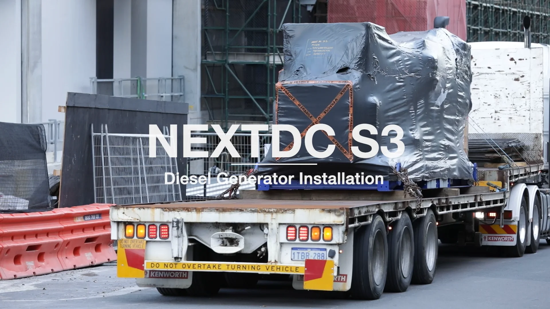 NEXTDC S3 Diesel Generator Install April 2022 on Vimeo