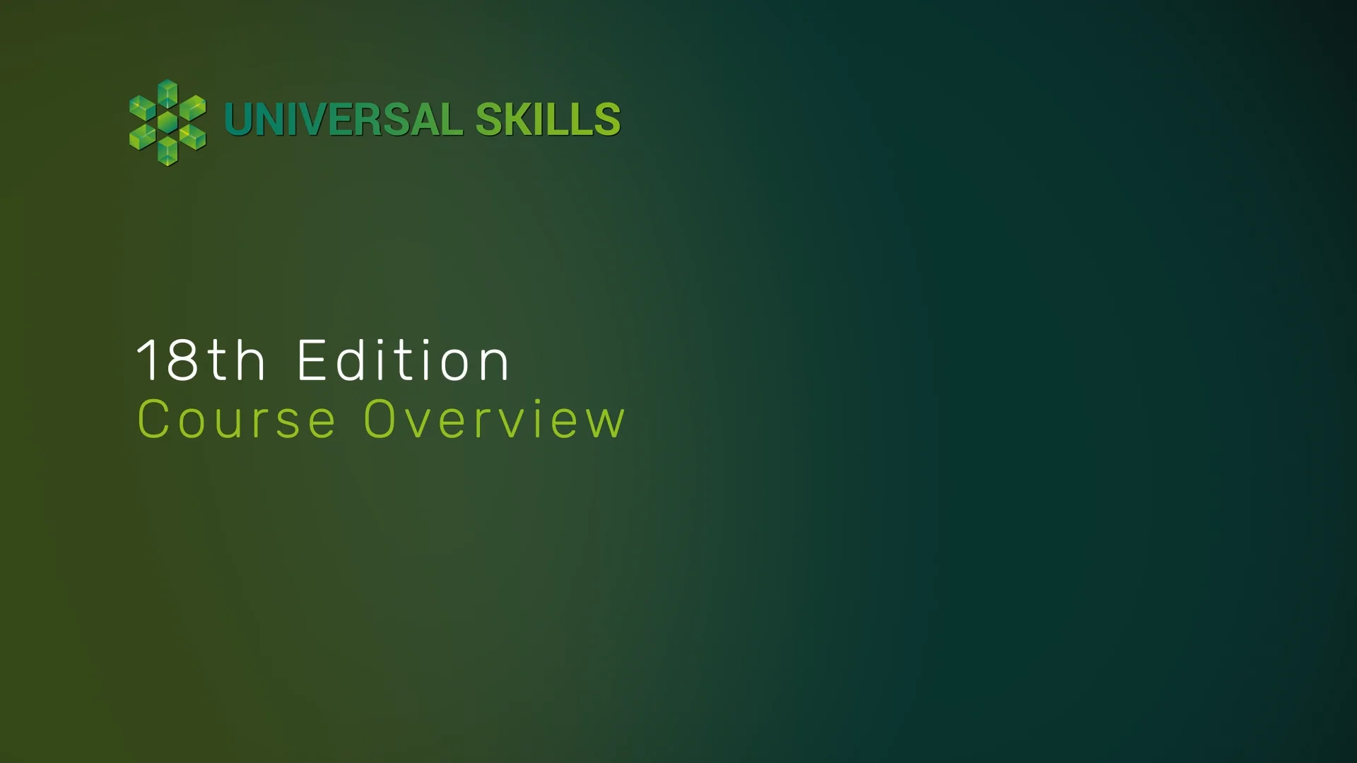 18th Edition - Course Overview on Vimeo