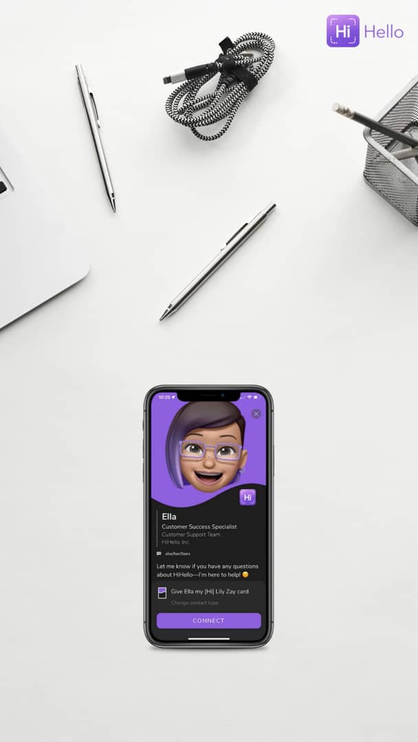 How To Share your HiHello Digital Business Card With NFC on Vimeo