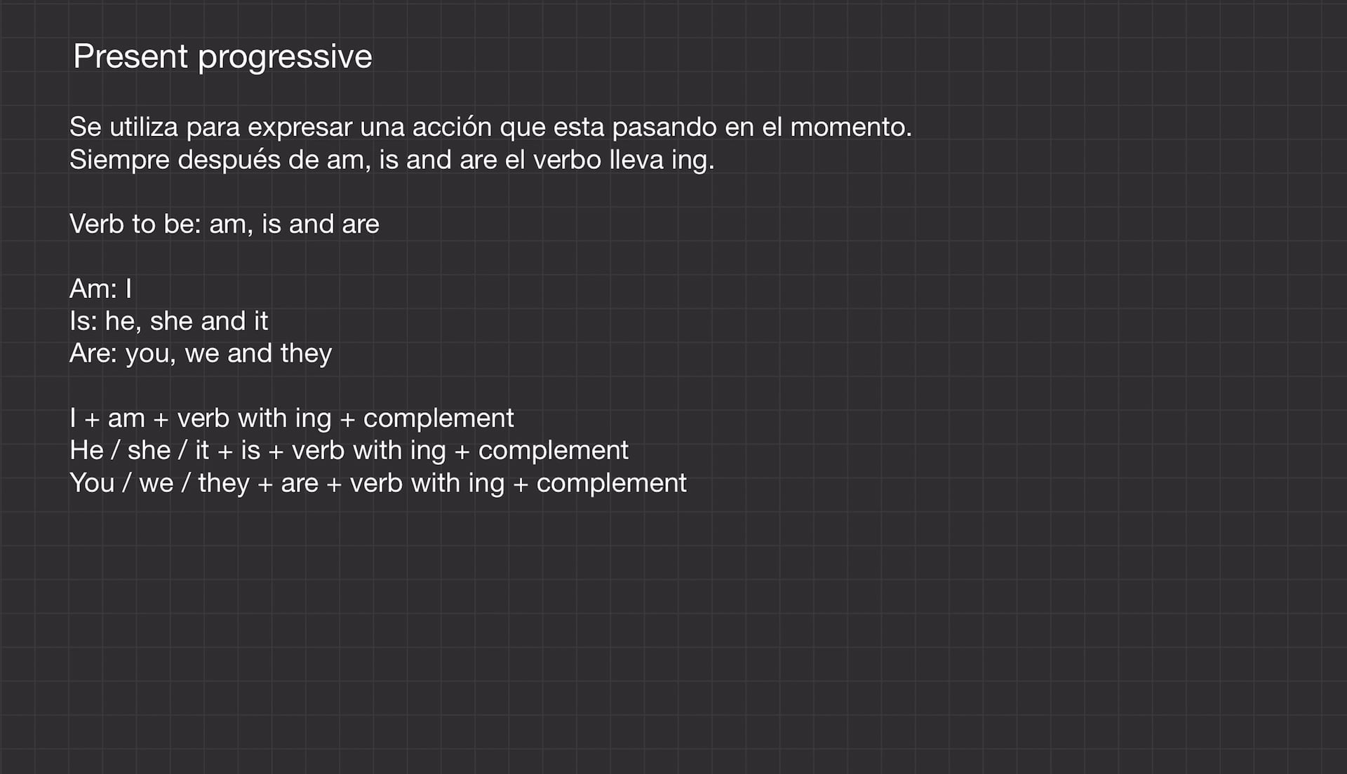 Present progressive on Vimeo