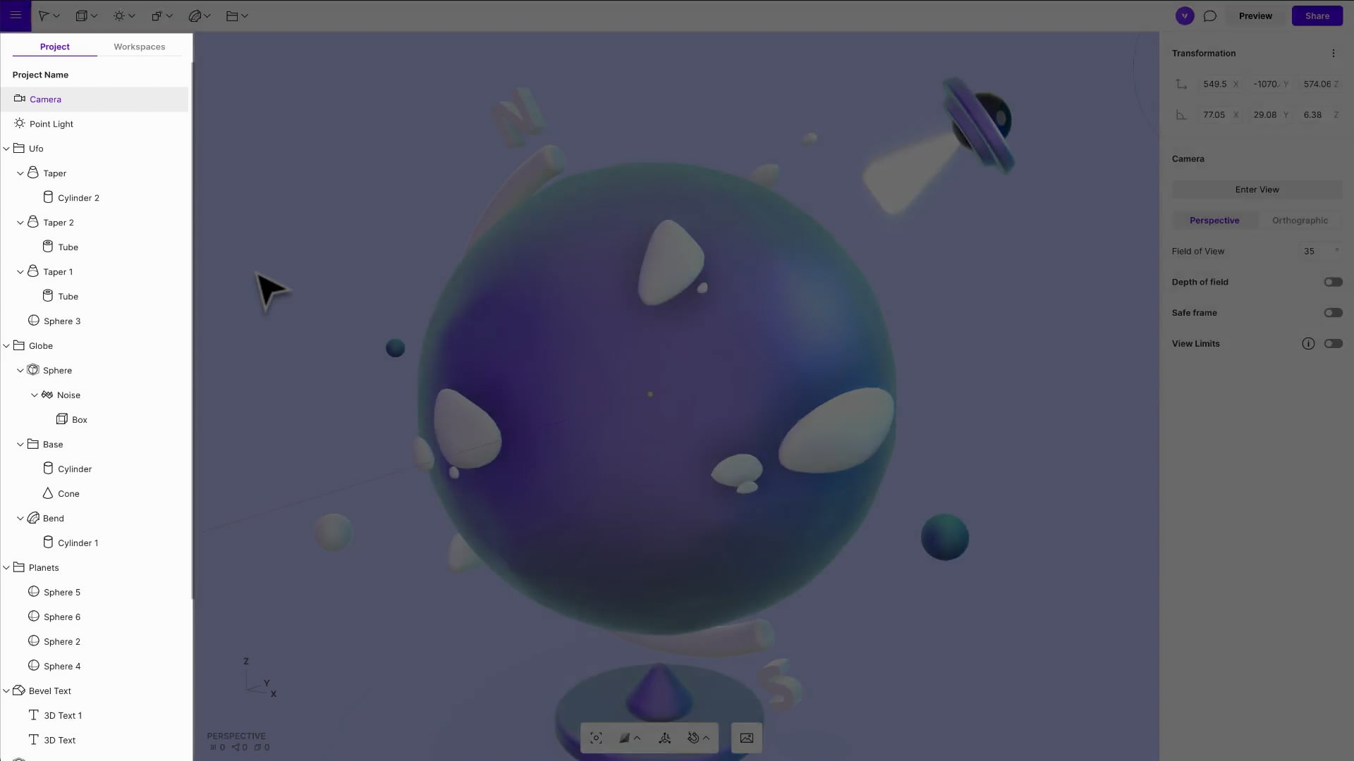 Vectary - Left bar on Vimeo