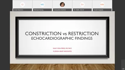 HVI-Echocardiography - Constriction vs Restrictive Physiology ...