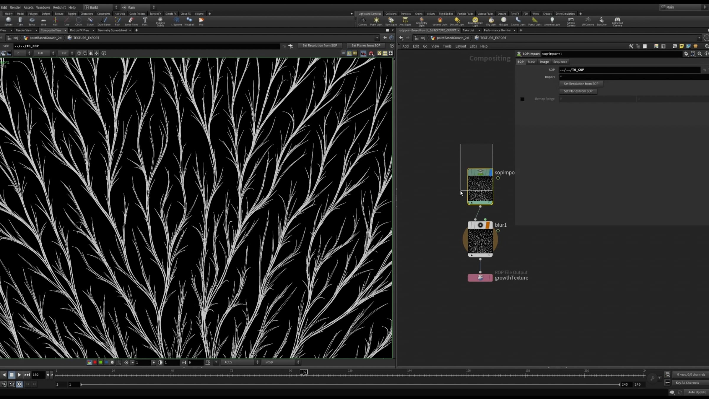 Houdini point based growth. Free HDA