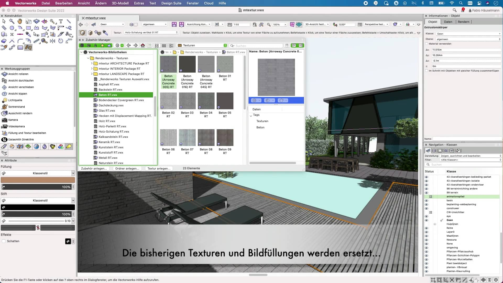 Neue mtextur-Bibliotheken in Vectorworks 2022 SP3 on Vimeo