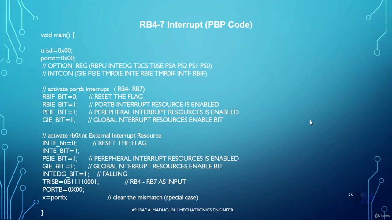 8 RB0 and RB4-7 Interrupt Example on Vimeo