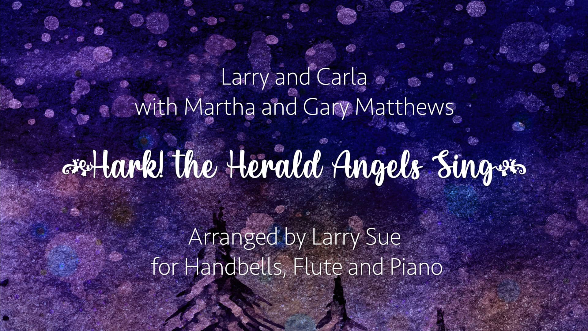 Hark the Herald Angels Sing - for Handbells (1 octave), Piano and Flute ...