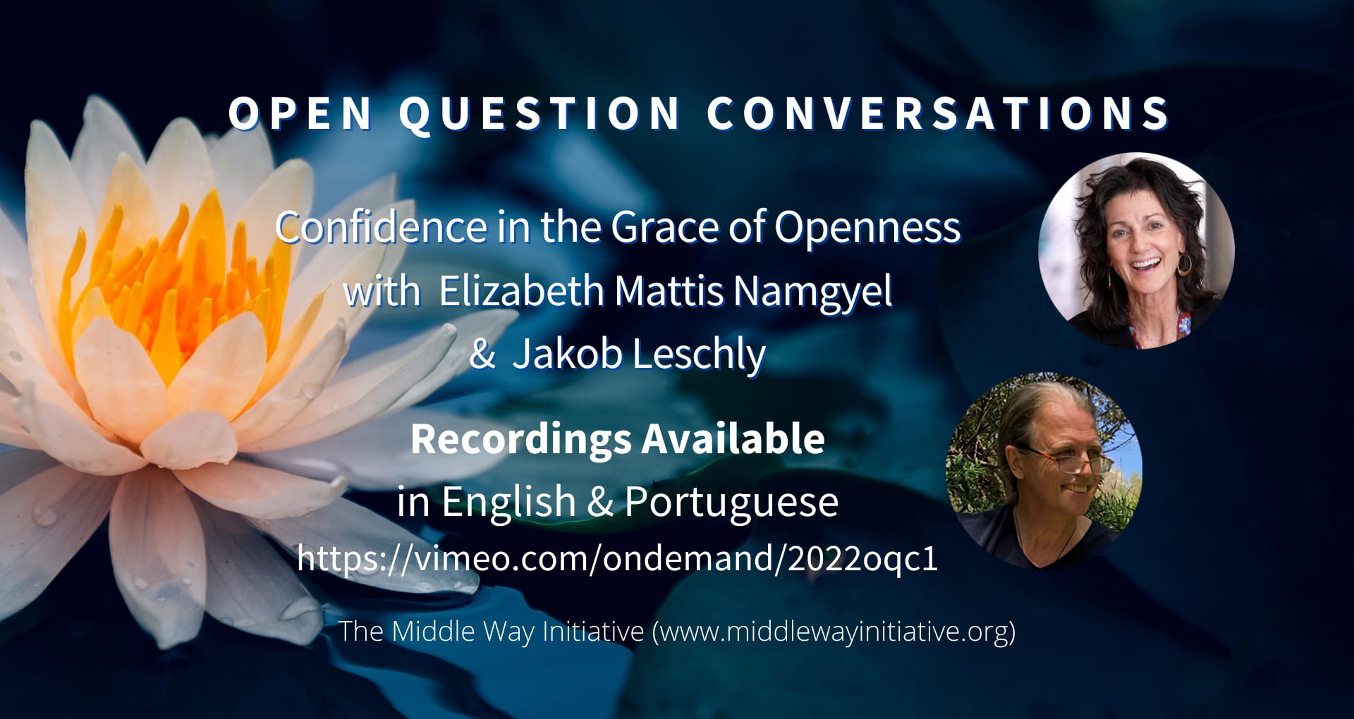 Watch Open Question Conversations: Confidence in the Grace of Openness ...