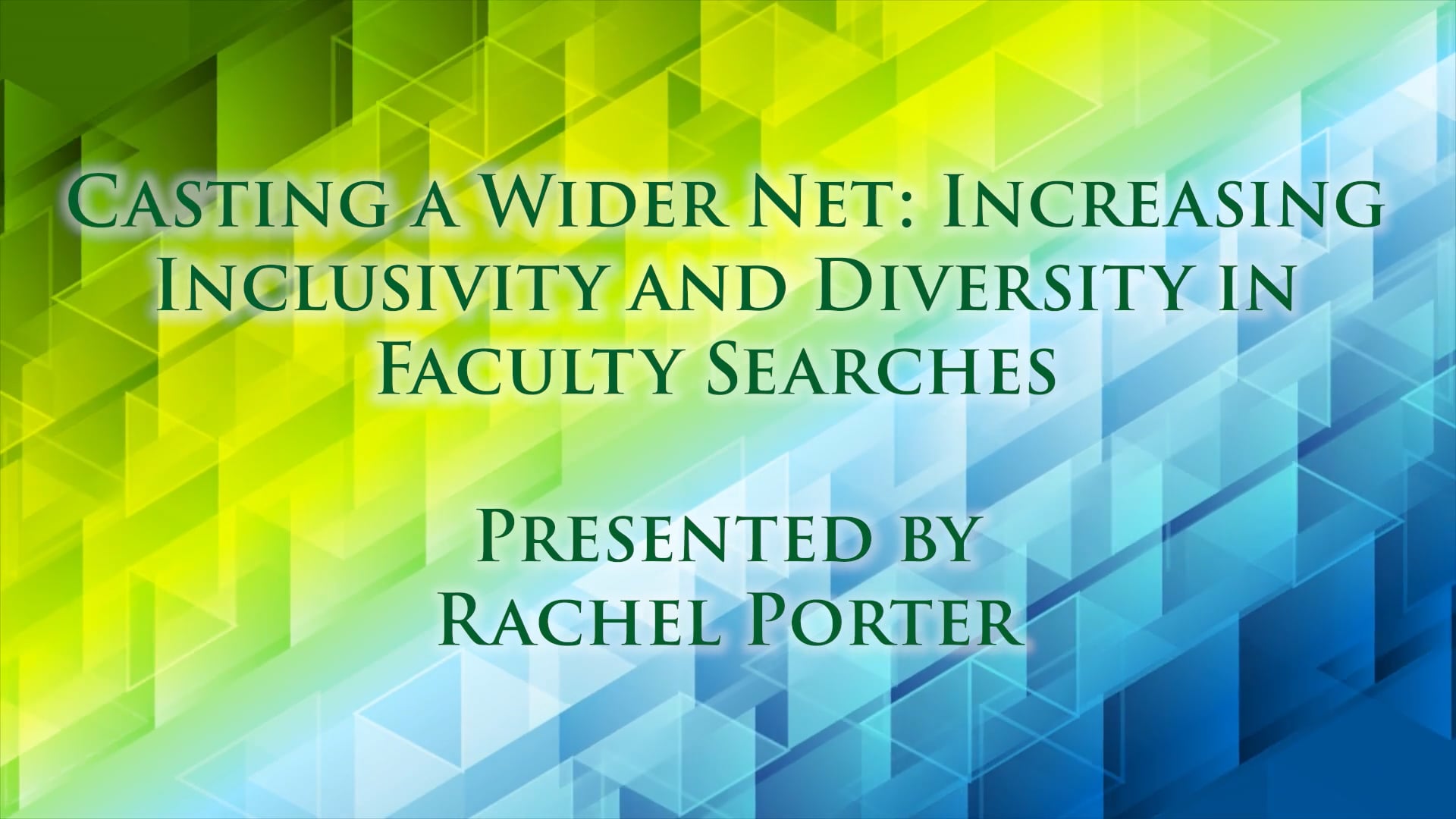 Other - Casting a Wider Net: Increasing Inclusivity and Diversity in ...