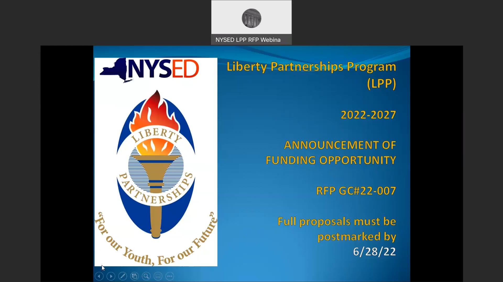 Liberty Partnerships Program RFP Webinar for 2022-2027 Funding ...