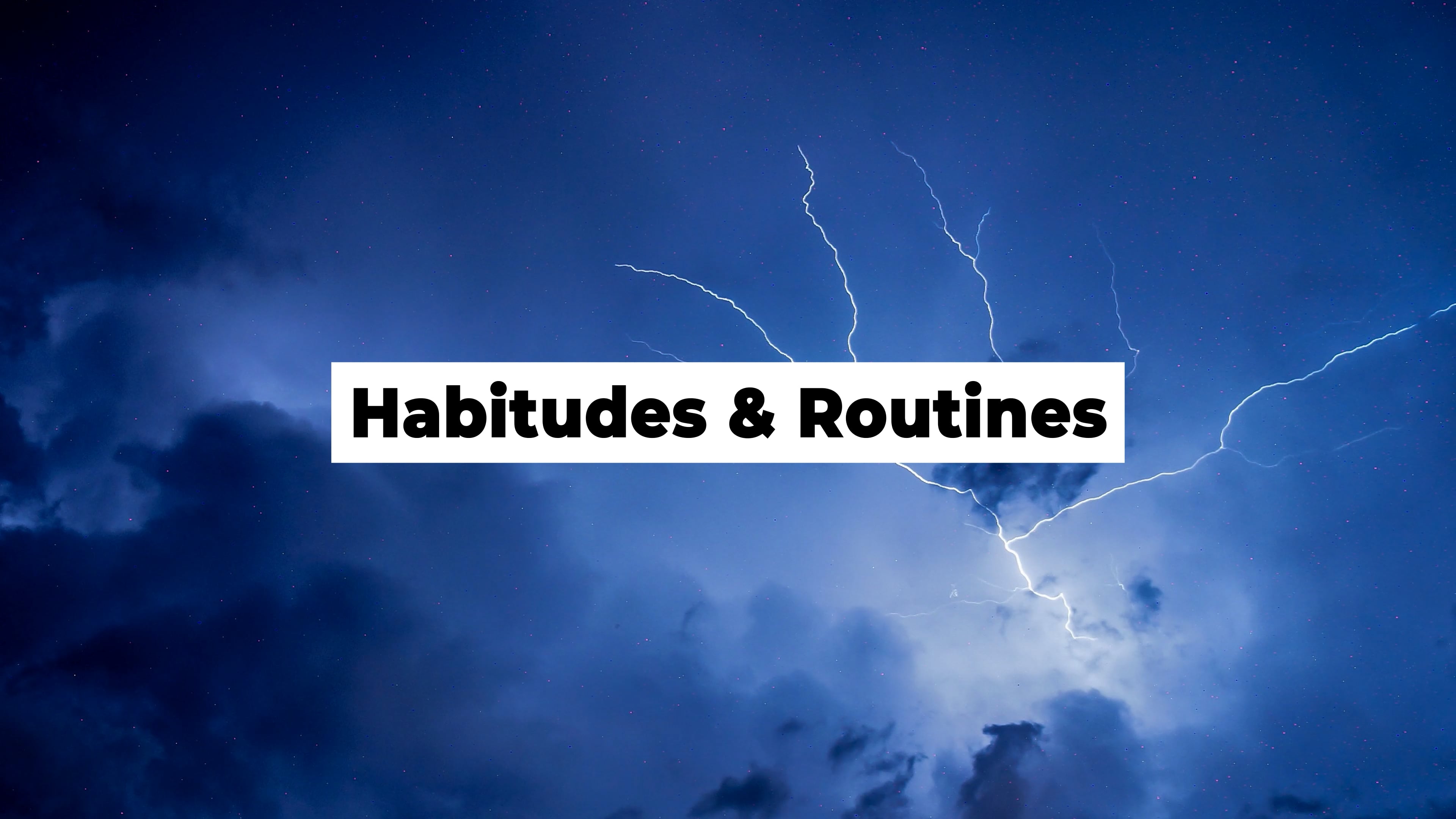 5.Habitudes & Routines on Vimeo