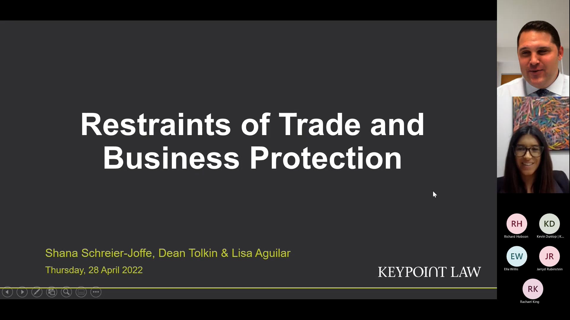 Workplace Webinars | Restraints of Trade and Business Protection (April ...