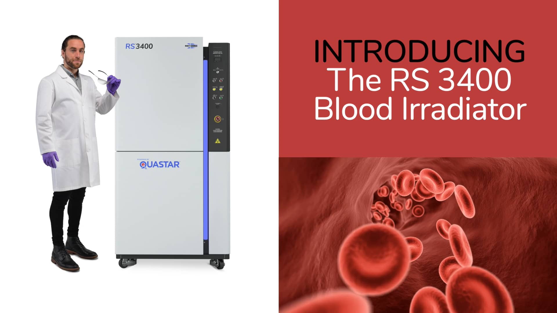 RS 3400 Blood Irradiator on Vimeo