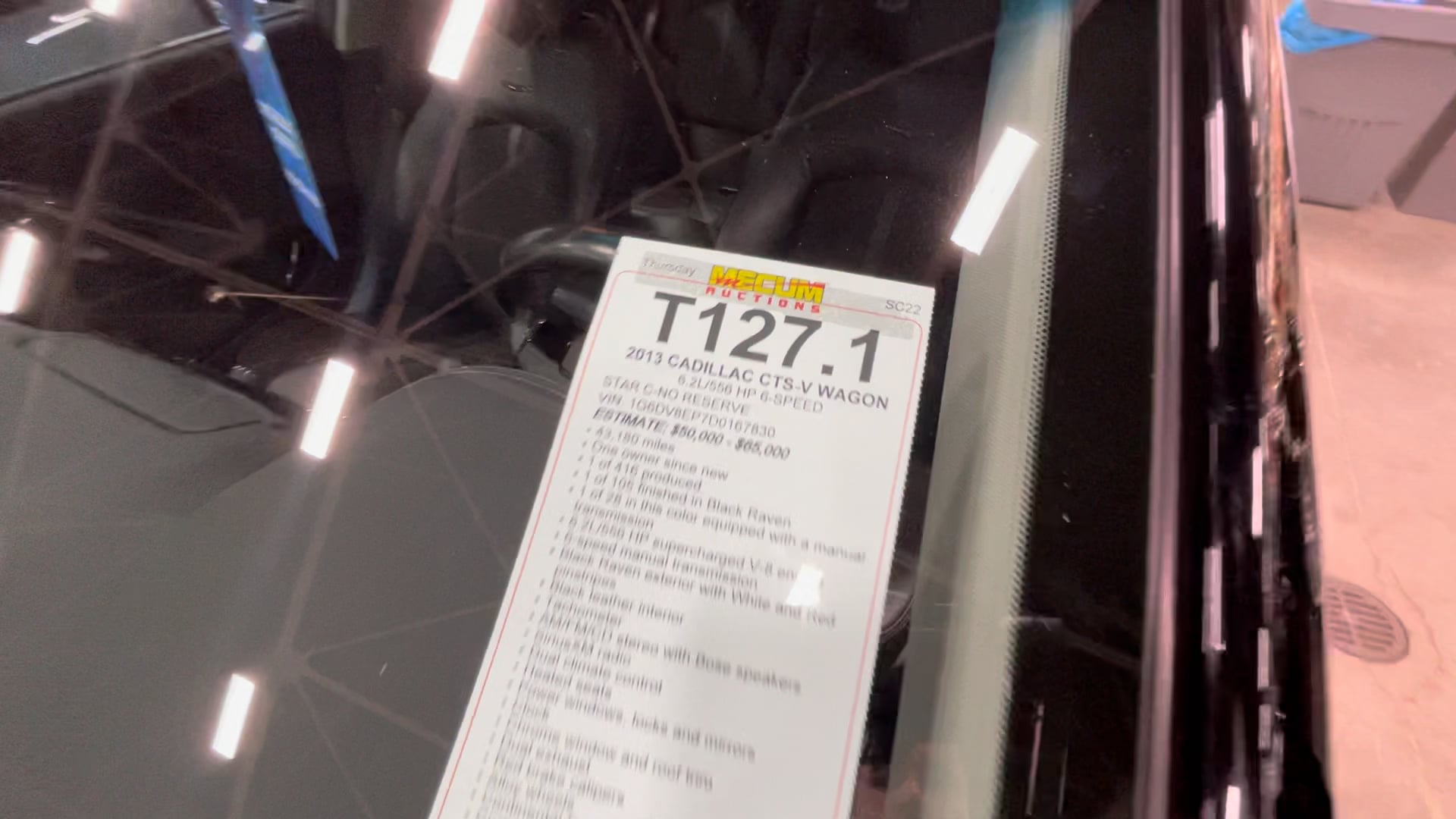 2013 Cadillac CTS-V Wagon | T127.1 | Indy 2022