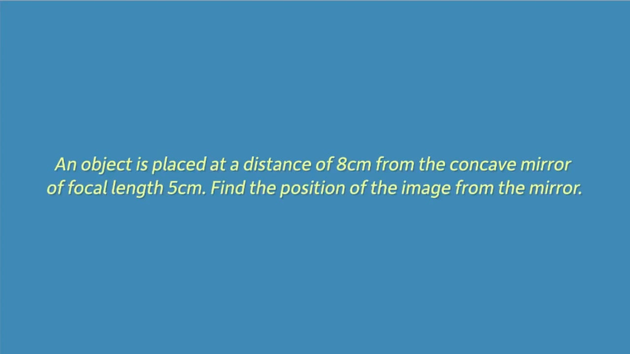 An object is placed at a distance of 8cm on Vimeo