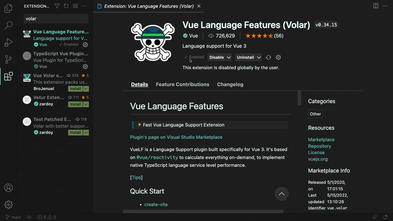 The Official Language Feature Extension for VS Code